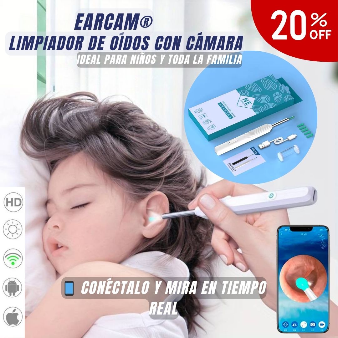 EarCam® – Limpiador Auditivo con Cámara HD – Merkfy